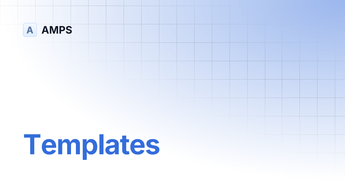 Templates | AMPS